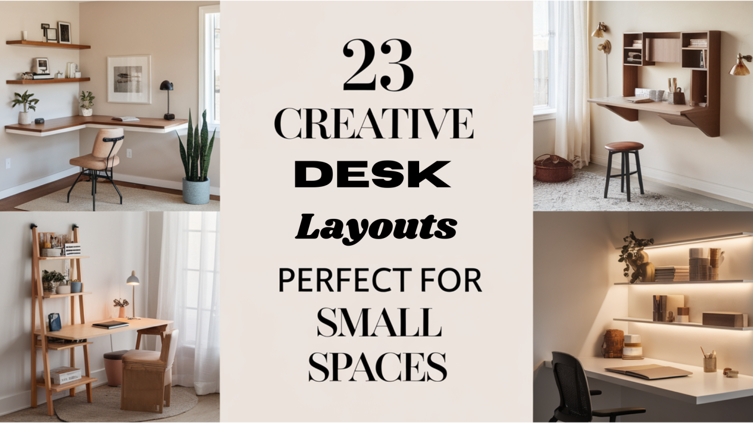 23 Creative Desk Layouts Perfect for Small Spaces – Bonkers Dude