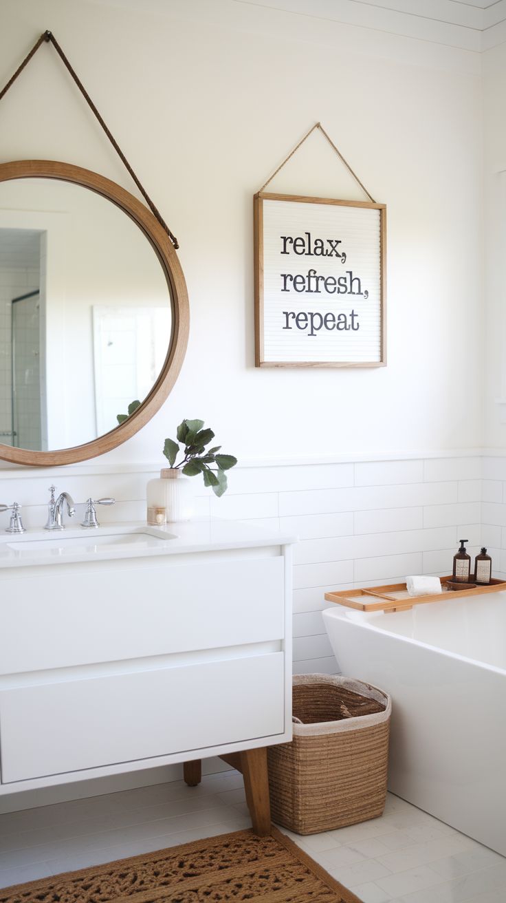 Relax, Refresh, Repeat: 12 Wooden Signs That Set the Mood in Your Bathroom – Bonkers Dude