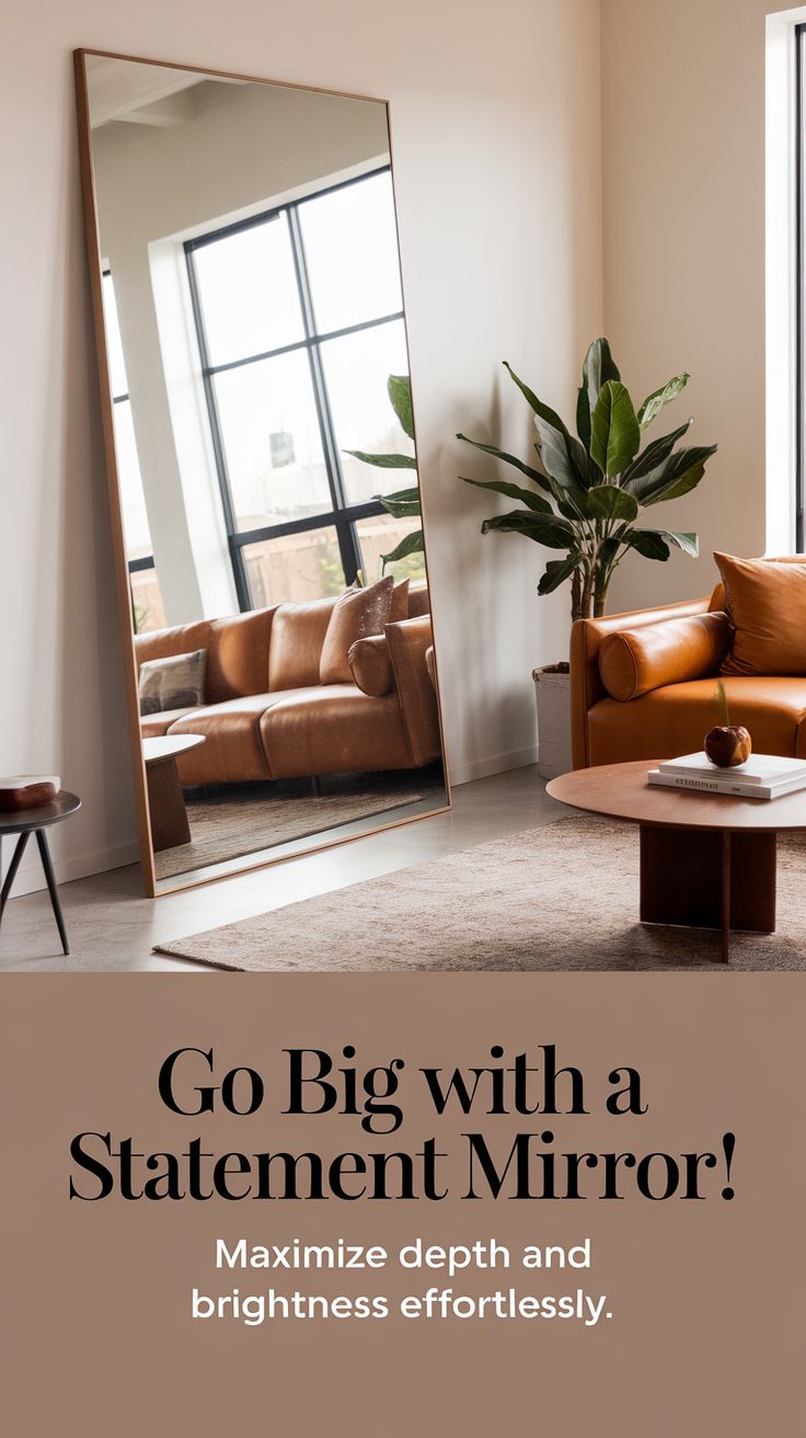 9 Genius Ways to Use Mirrors to Make Your Living Room Look Bigger ...