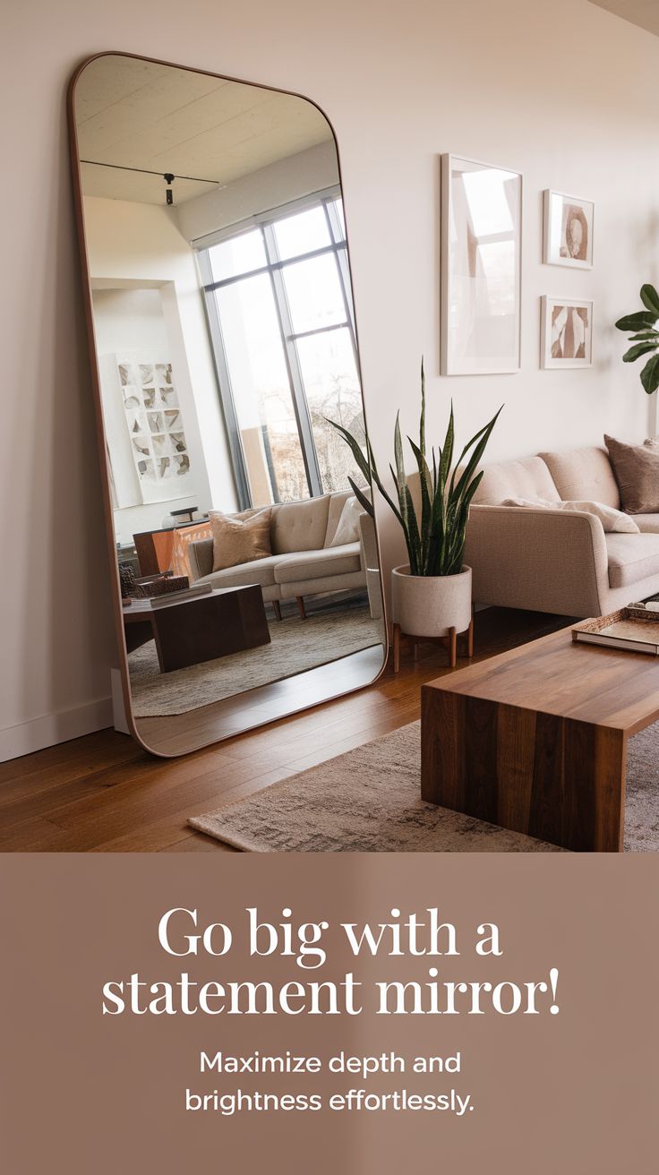 9 Genius Ways to Use Mirrors to Make Your Living Room Look Bigger ...