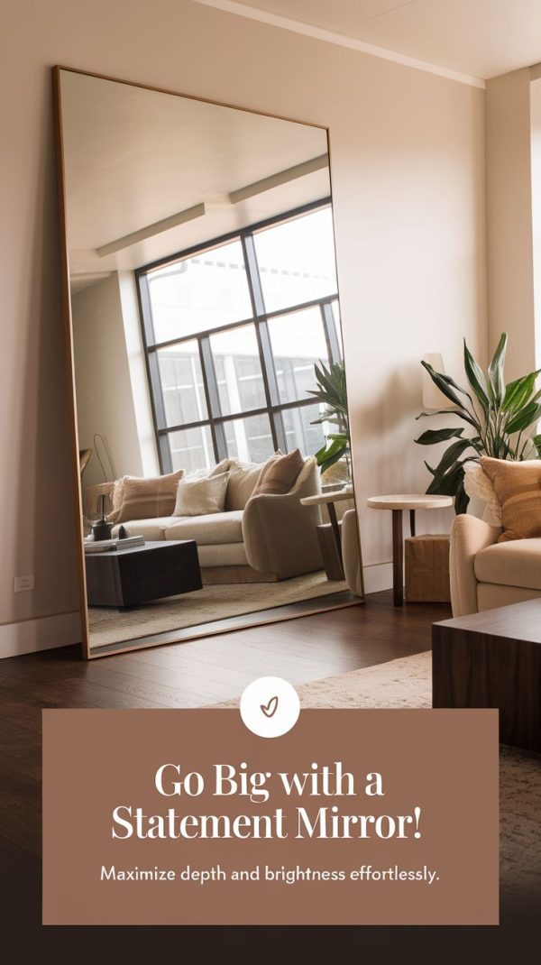 9 Genius Ways to Use Mirrors to Make Your Living Room Look Bigger ...